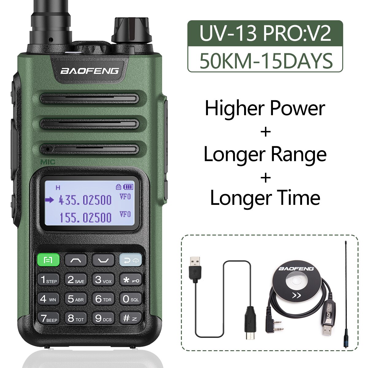 Baofeng UV-13 Pro High Power 8800Mah Walkie Talkie... – Vicedeal