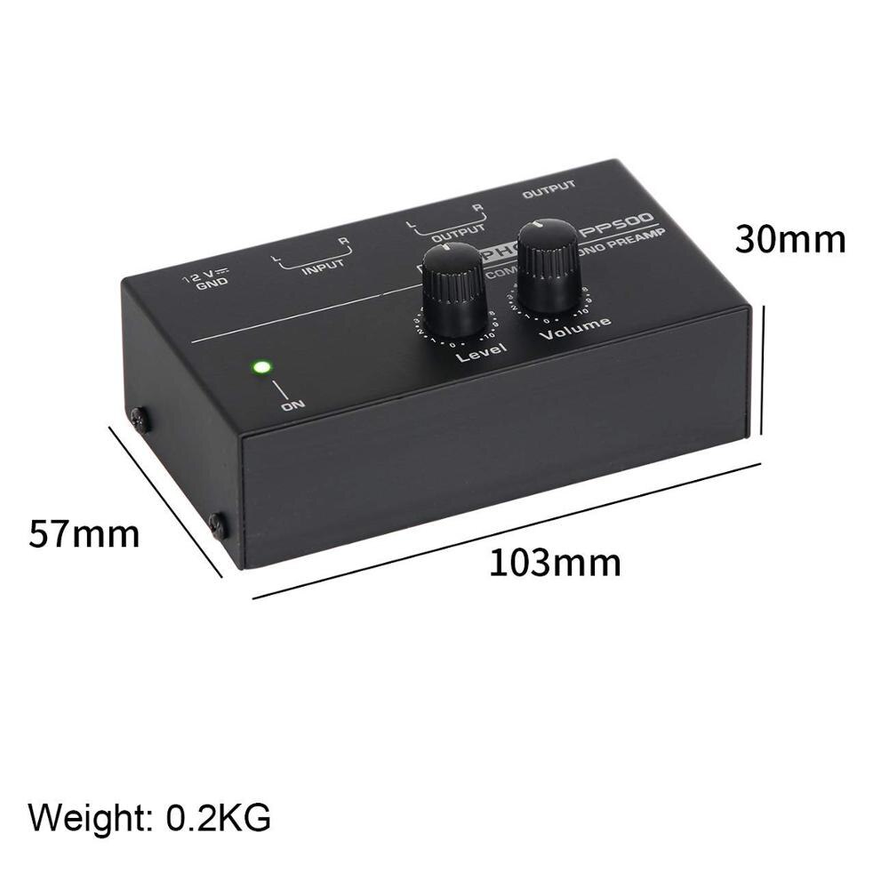 PP500 Phono Preamp Preamplifier with Level Volume ... – Vicedeal