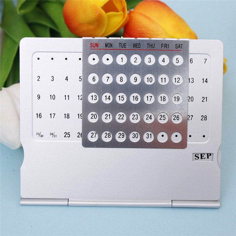 Perpetual Kalender Mini Aluminium Stand Verstelbar... – Vicedeal