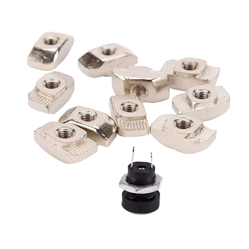 50 Pcs M5 Hamer Moer Aluminium Connector T Fastene... – Grandado