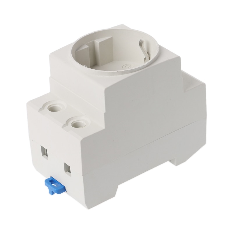 EU Type 35mm DIN Rail Mount AC Power Socket 16A 25... – Vicedeal