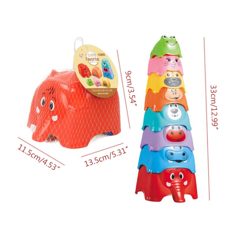 Early Educational Game Toy Stackable Baby Cup Pyra... – Grandado