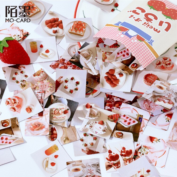 46 pcs/box A strawberry Decoration plant Stickers ... – Grandado