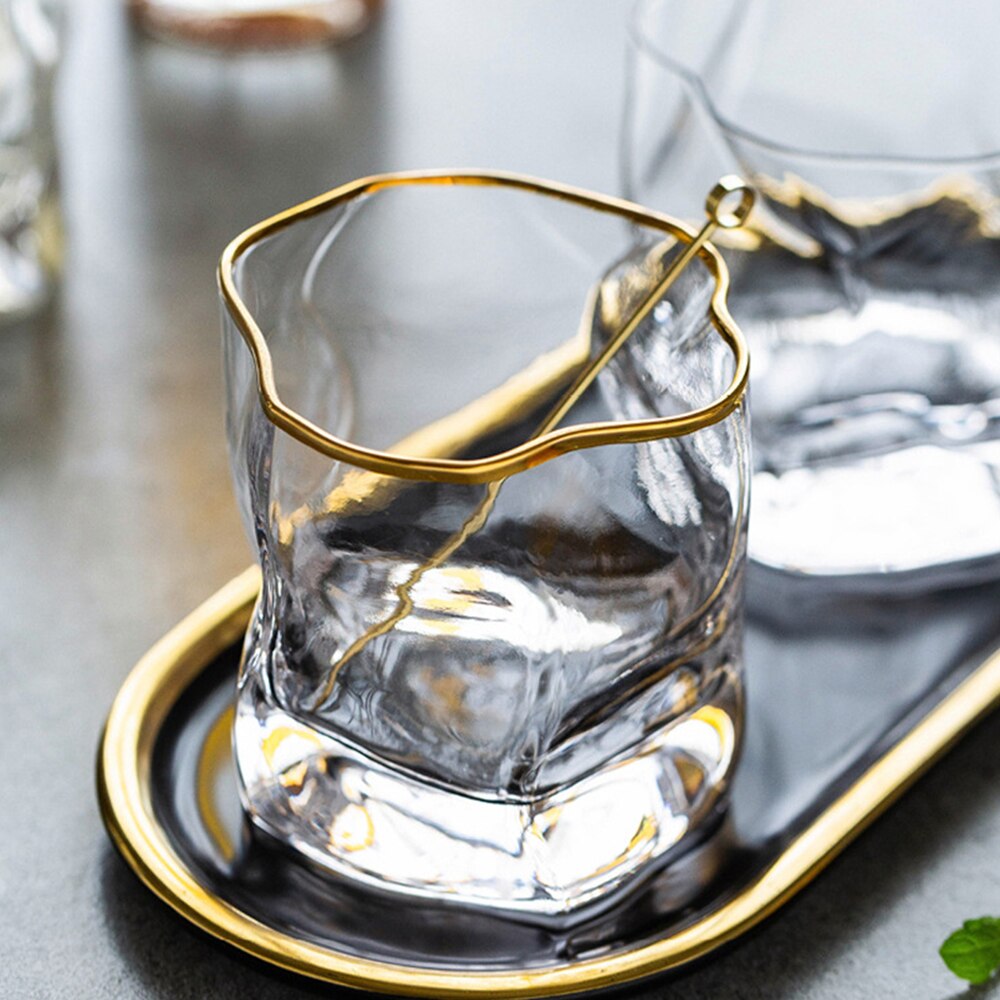 250ML Ins Style Japanese Irregular Glass Cup Wine ... – Grandado