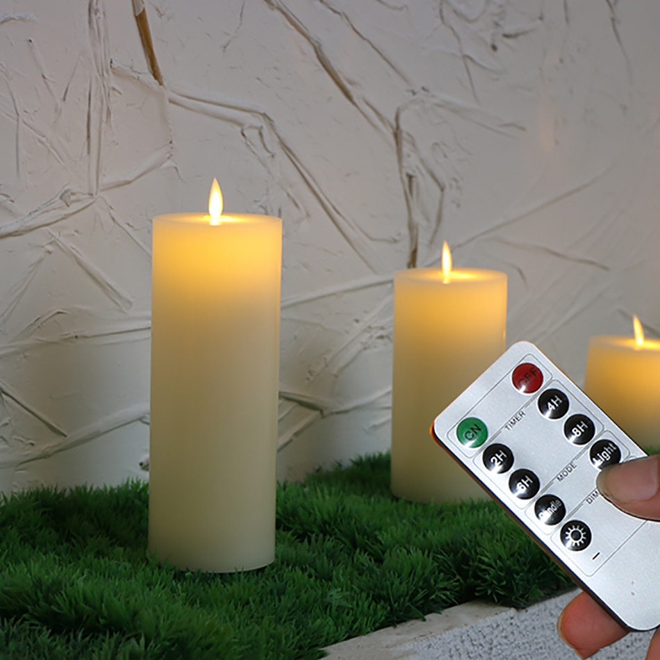 Dansende vlam led kaars met timer afstandsbedienin... – Vicedeal