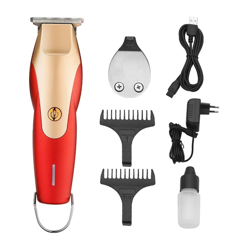 WEIDZ Red 10W Powerful Hair Clipper With T Blade 0... – Grandado