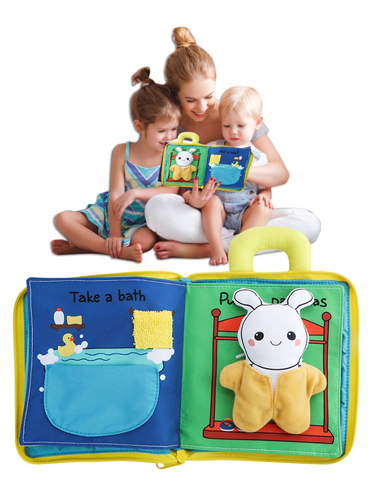 Coolplay Cloth Books Soft Baby Books Rustle Sound ... – Grandado