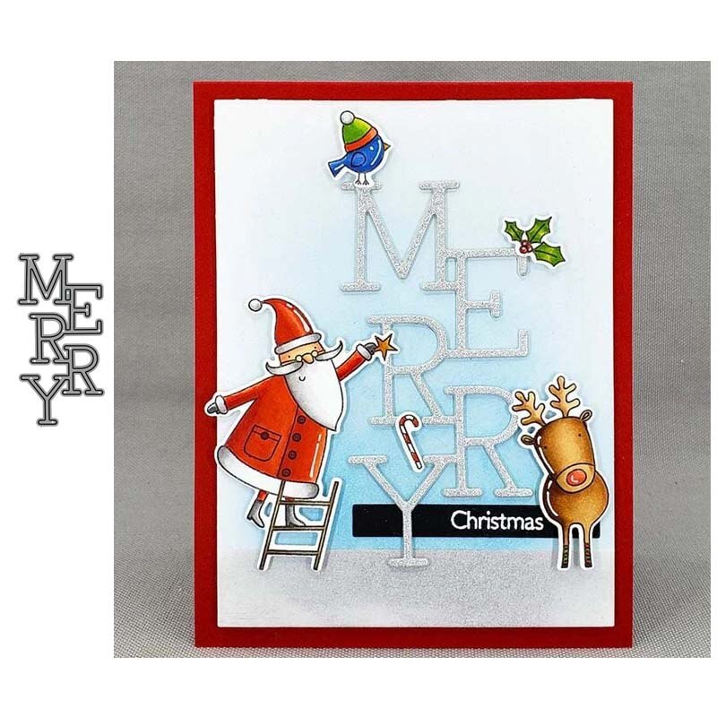 Metal Cutting Dies MERRY for Scrapbooking Steel Cr... – Grandado