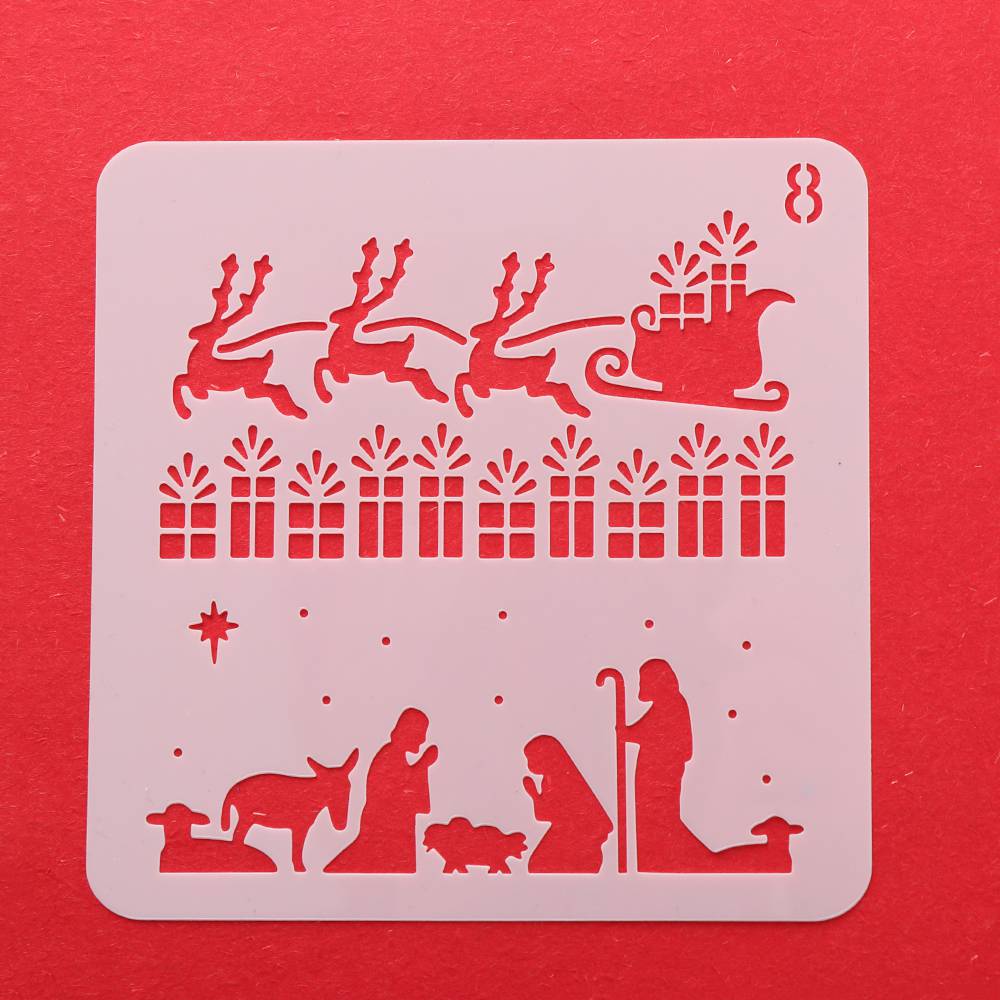 Kerst DIY Craft Hollow Gelaagdheid Stencils Voor M... – Grandado