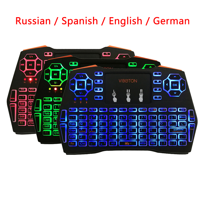 2.4G Wireless Backlight Keyboard 3 Colors Adjustab... – Grandado