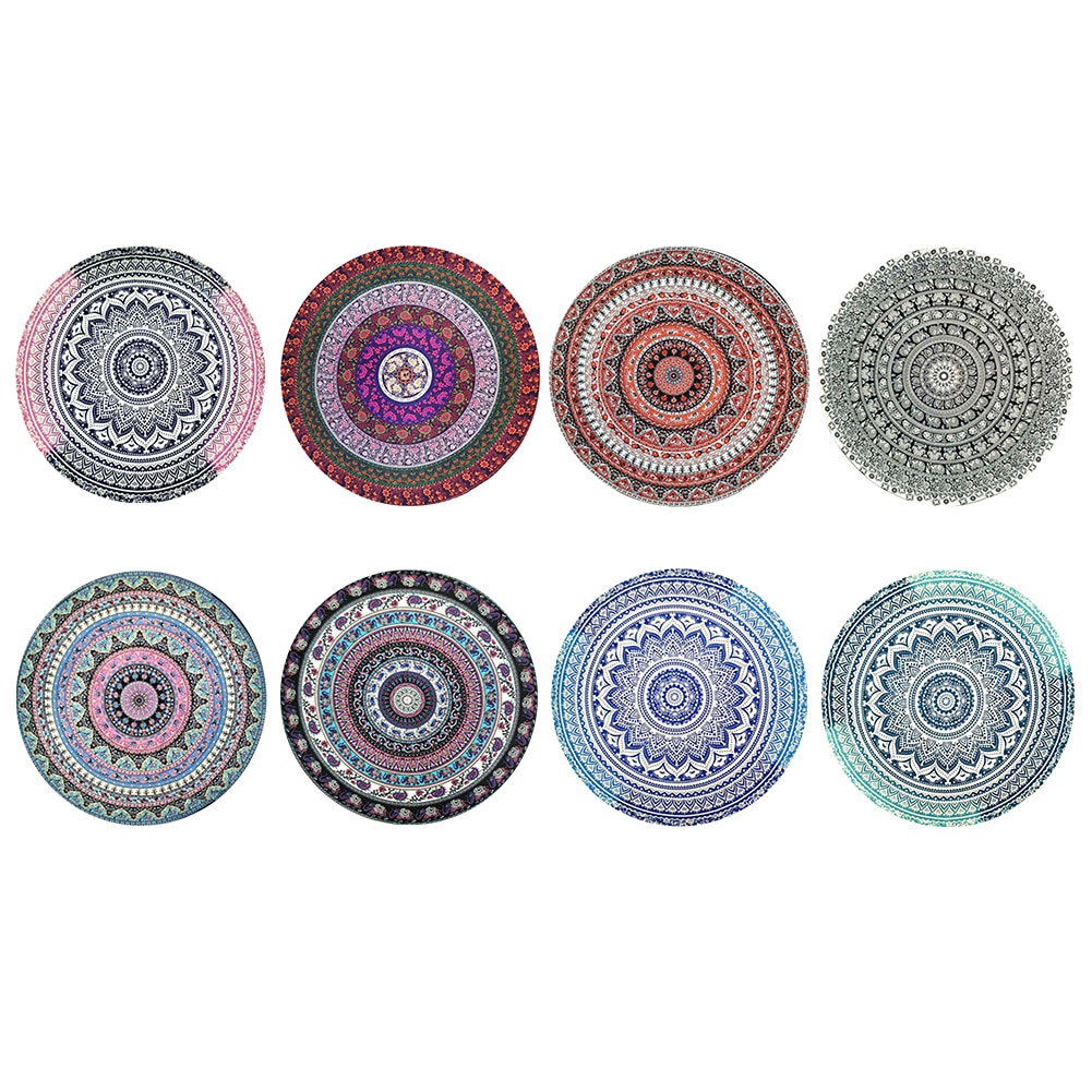 140X140Cm Ronde Indian Mandala Tapijt Muur Decor O... – Vicedeal