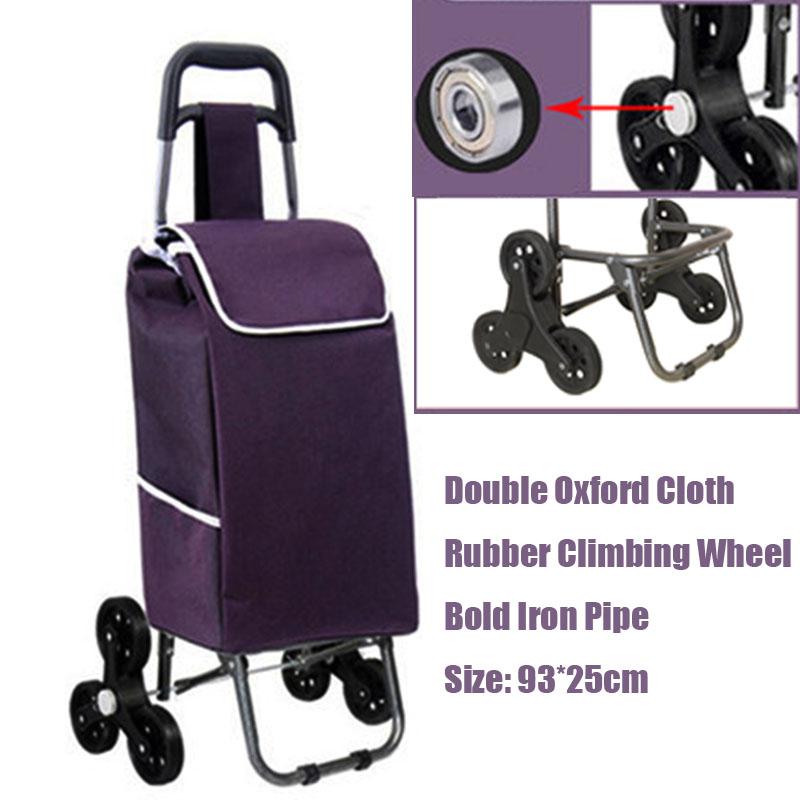 Six Wheel Folding Climbing Cart Portable Shopping ... – Vicedeal