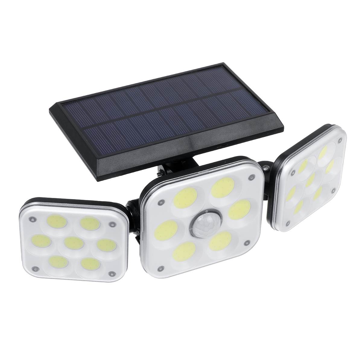 138LED Solar Light Dual Head Solar Lamp PIR Motion... – Vicedeal