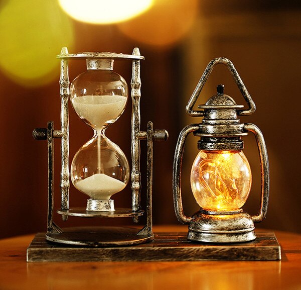 Retro Metal Sandglass Timer 30 Minute Sand Hourgla... – Grandado