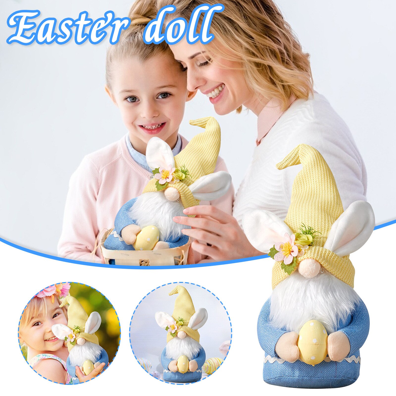 Easter Egg Goblin Faceless Doll Decoration Bedroom... – Grandado