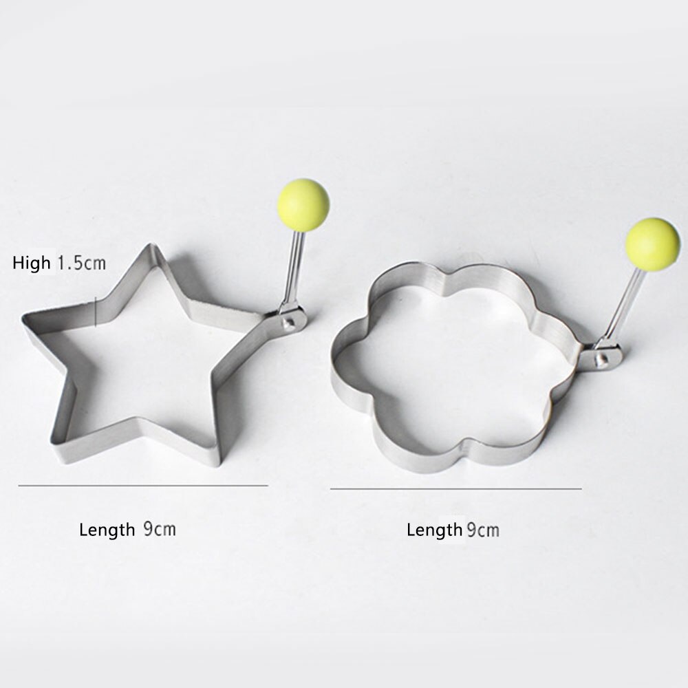 4 stücke Edelstahl DIY Kuchen Ei Form Herz-Geformt... – Grandado