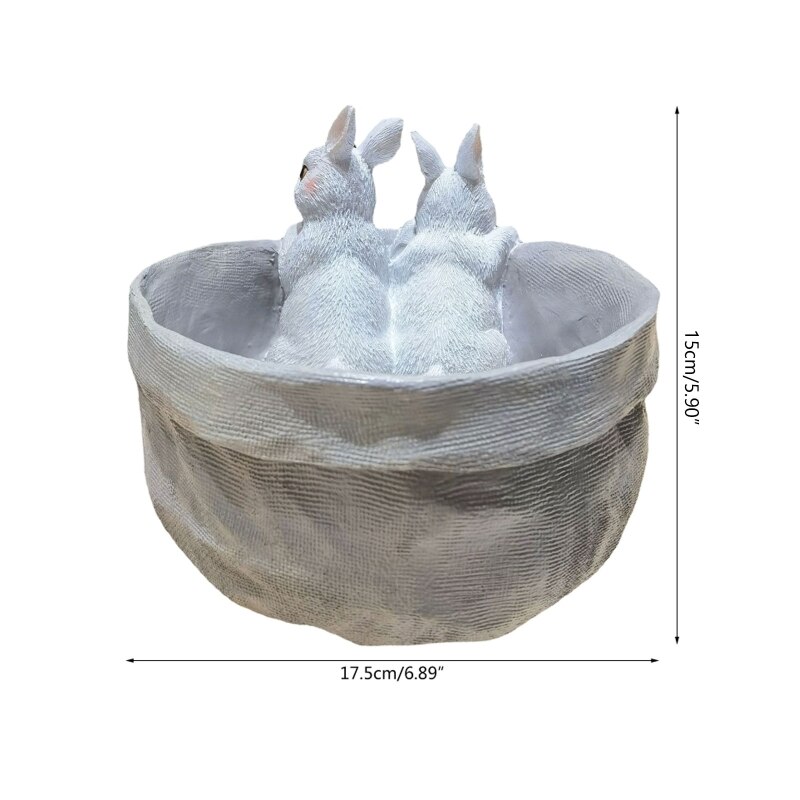 A0NA Rabbit Flower Pot Succulent Planter Garden Po... – Grandado