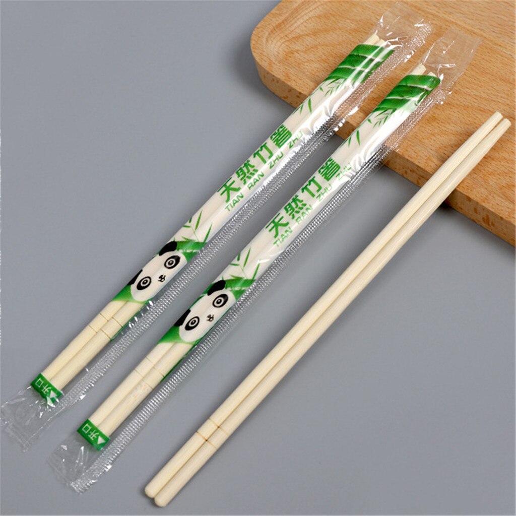 100pairs Disposable Bamboo Wood Chopsticks Restaur... – Grandado