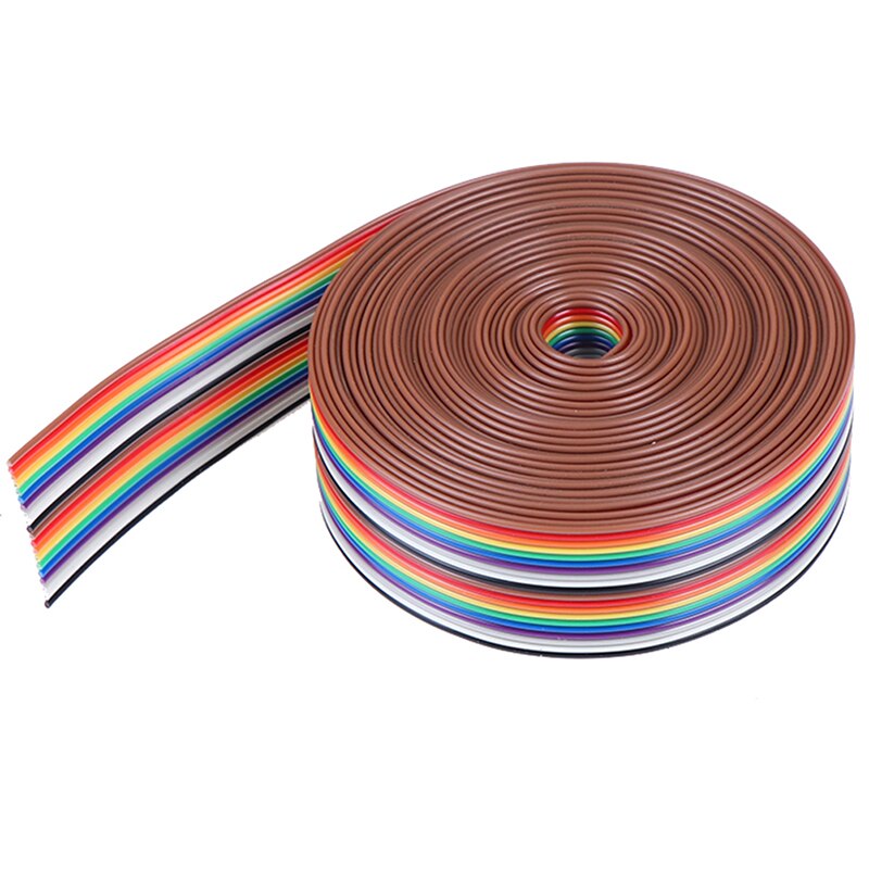 5 Meters 1.27mm 20P Cable Rainbow Flat Line Suppor... – Grandado