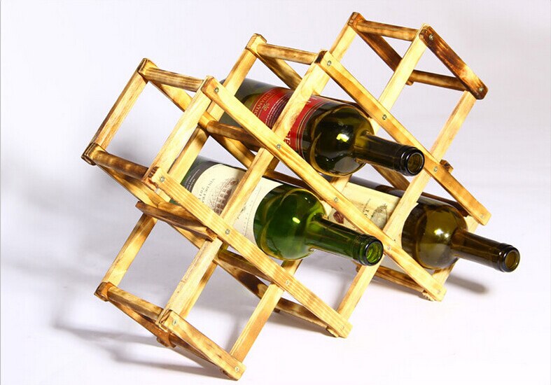 1PC Solid Wood Folding Wine Racks Foldable Wine St... – Grandado