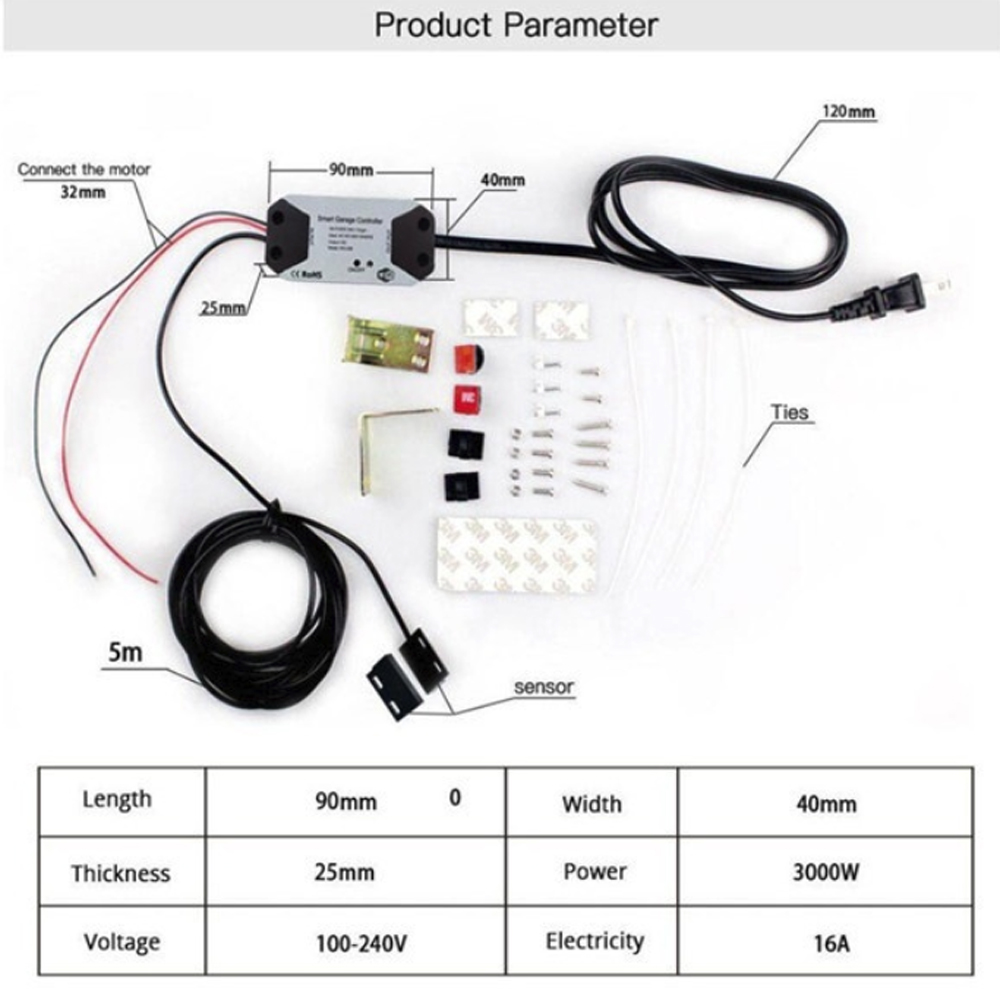 Garagedeur Wifi Afstandsbediening Opener Timing Sc... – Grandado