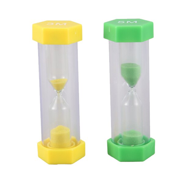 12 Pieces Plastic Hexagon Sandglass Timer Colorful... – Grandado