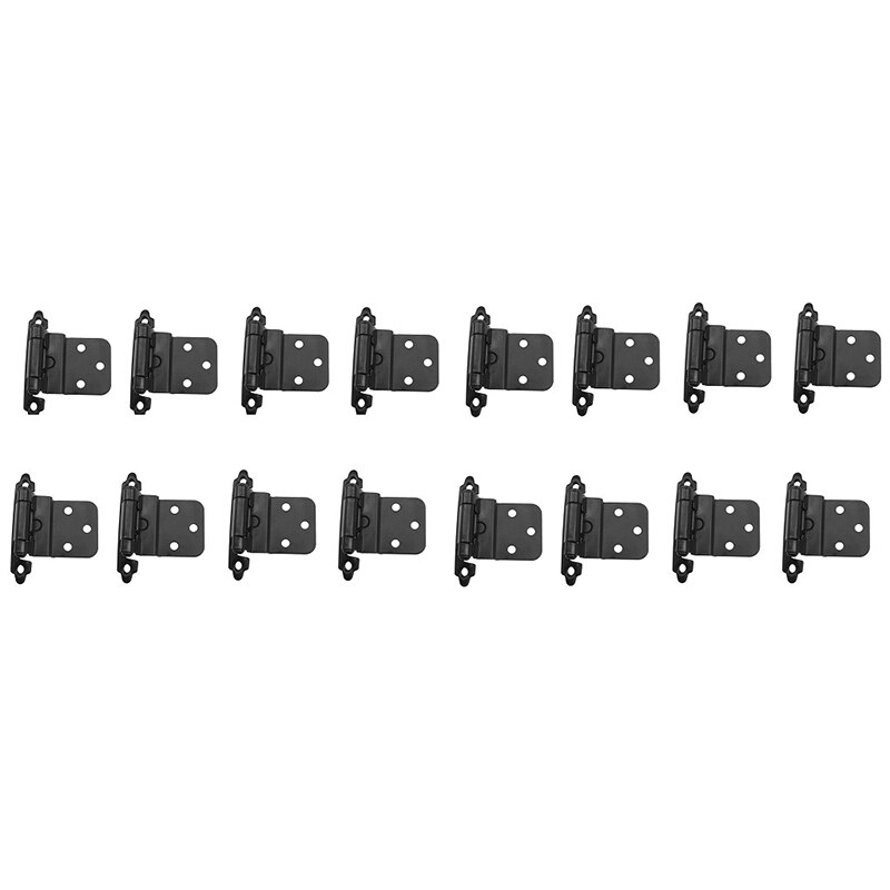 Face Mount Self Closing 3/8 inch Inset Black Cabin... – Grandado