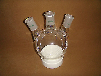 1000 ML, 3 Hals, 24/40, Rondbodemkolf, Drie Hals, ... – Vicedeal