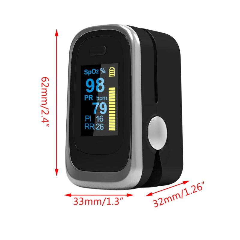 Digital OLED Fingertip Pulse Oximeter Portable Hea... – Grandado