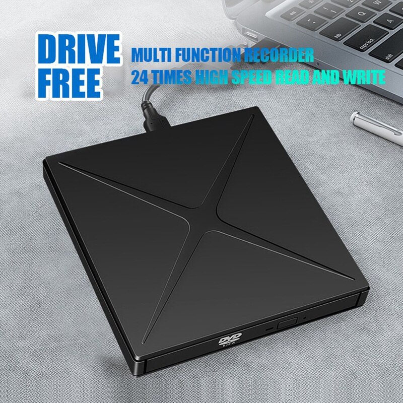 External DVD Drive, USB 3.0 Portable CD/DVD +/- RW... – Grandado