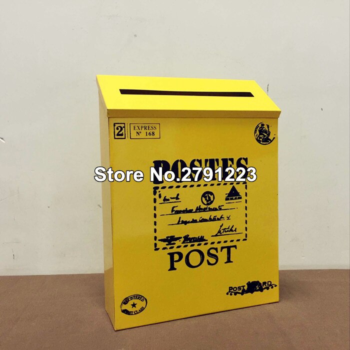 7 kleuren Vintage Metal Mail Box Case Metalen Tin ... – Grandado