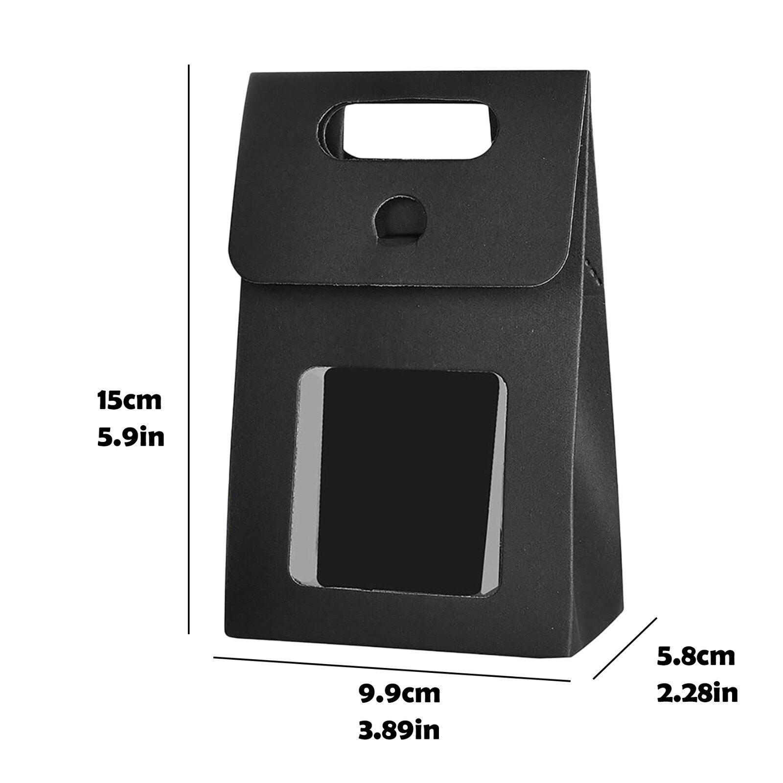 30@ 24 Kraft Paper Bags Kraft Paper Window Bags Ca... – Vicedeal