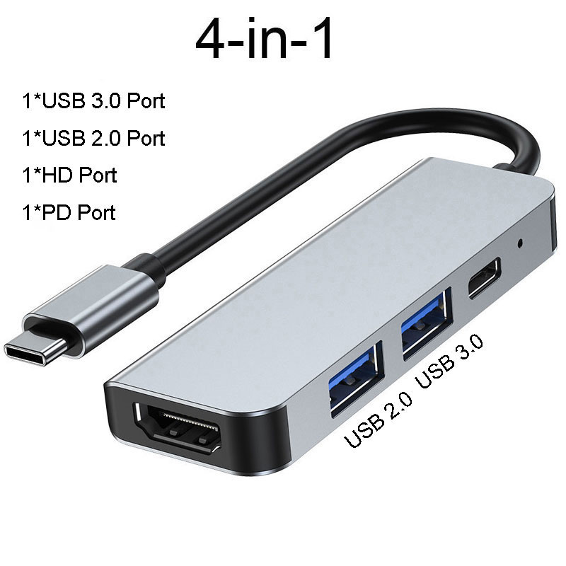 OTG Thunderbolt 3 USB C Hub with HDMI-Compatible 4... – Vicedeal
