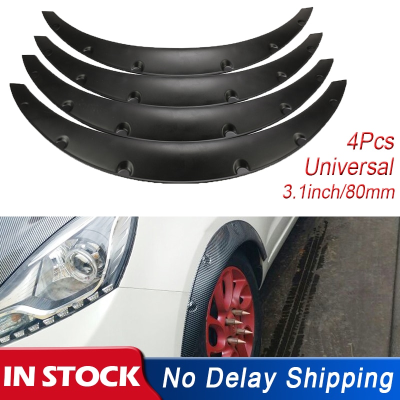 4Pcs/Set 80mm Universal Flexible Car Fender Flares... – Vicedeal