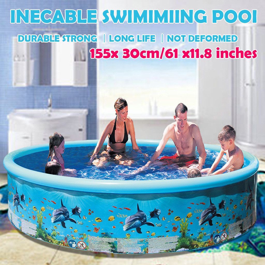 49/61 inches Inflatable Swimming Pool Blow Up Pool... – Grandado