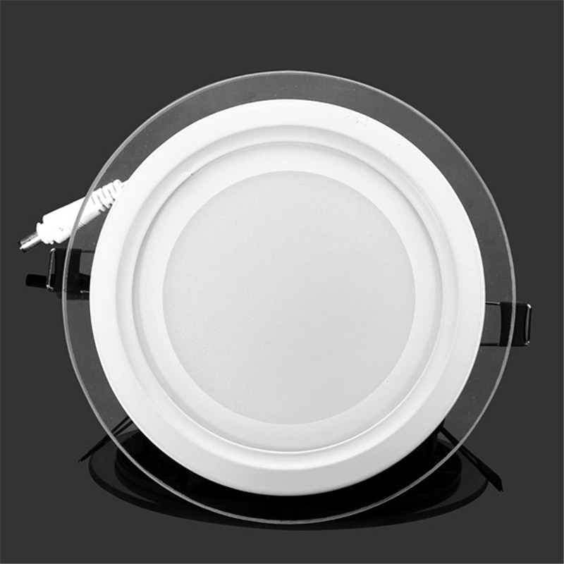 LED Panel Light Round Glass Panel Downlight 6W 9W ... – Grandado