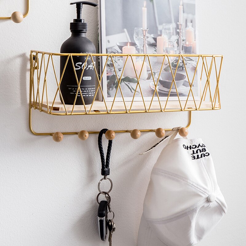 Key Holder Mail Rack Entryway Shelf Simple Nordic ... – Grandado