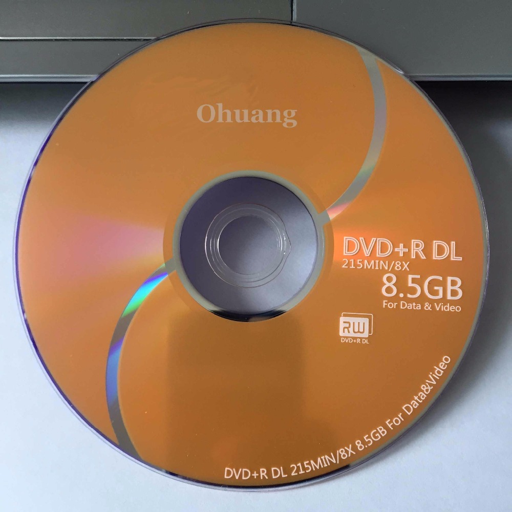 10 discs D9 8.5 GB Gold Blank Printed DVD+R DL Dis... – Vicedeal