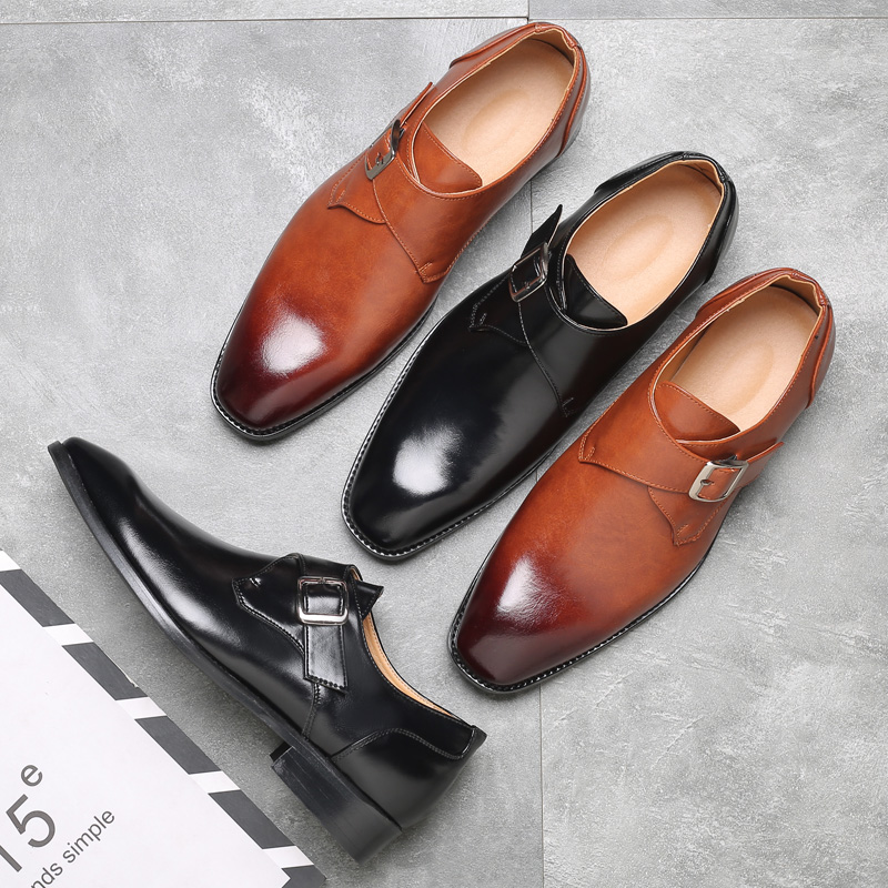 Men Dress Shoes Handmade British Style Paty Leathe... – Grandado