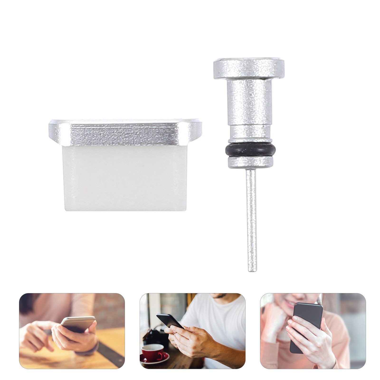 2 Pairs of Phone Dust Plug Earphone Dust Plug Sets... – Grandado