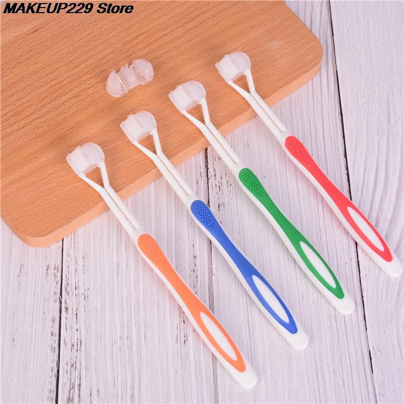 3 Sided Soft Bristle Toothbrush Silicone Brush Ora... – Grandado