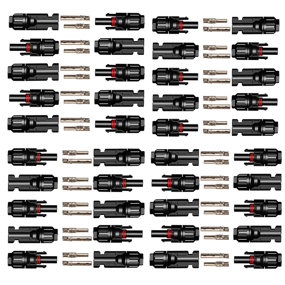 20 Pairs X Pv Connector Man Vrouw 30A 1000V Pv Zon... – Grandado