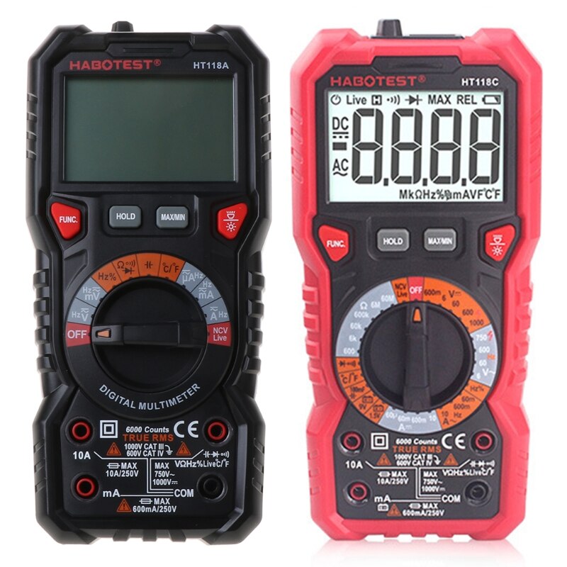 HT118 6000 Counts 1000V AC DC Digital Multimeter N... – Vicedeal