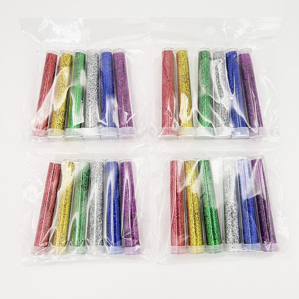 6pcs Glitter Shake Jars Set Kit Extra Fine Glitter... – Grandado