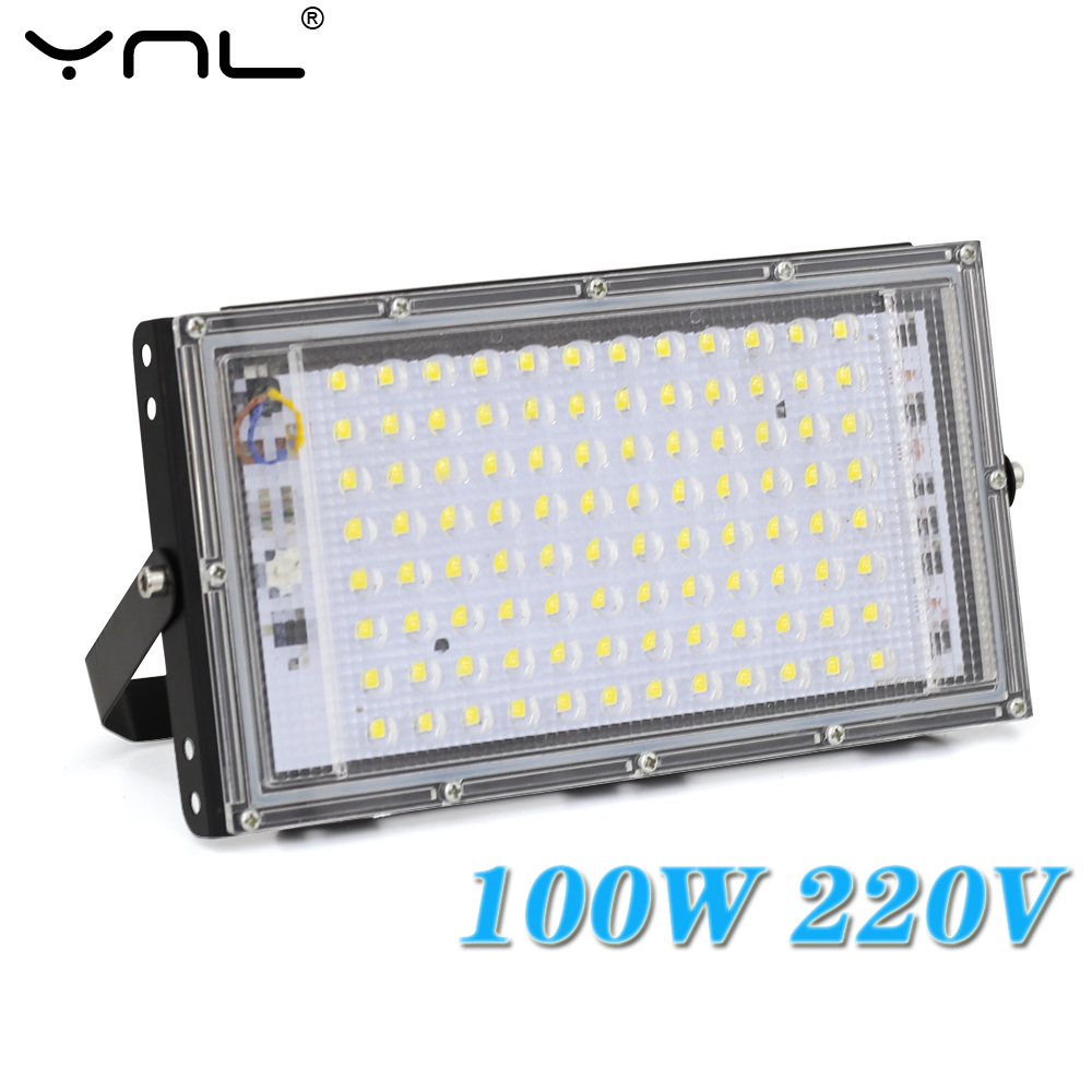100w led strålkastare ac 220v 240v projektorrefle... – Grandado