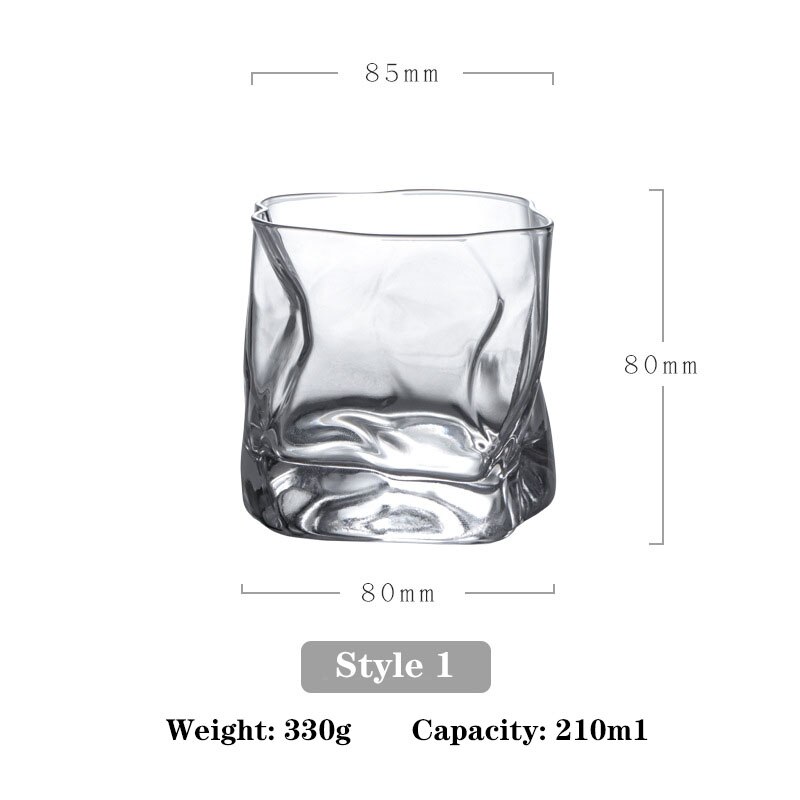 Japanese-style Twisted Gold Rim Glass Wine Glasses... – Vicedeal