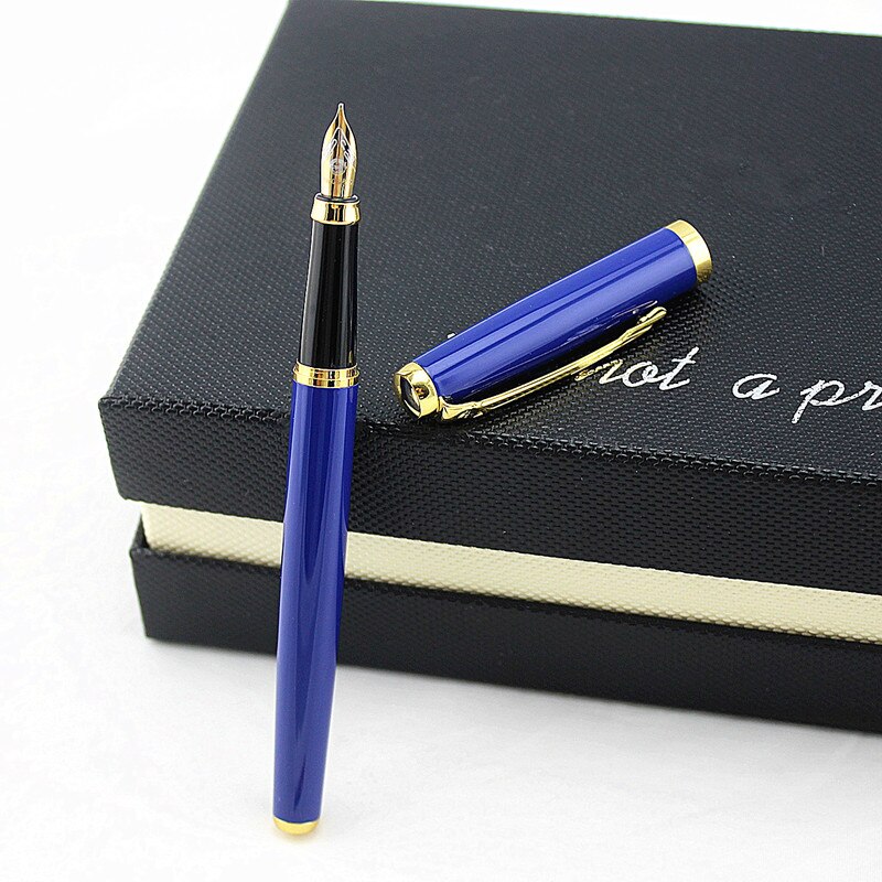 Fountain Pen Classic Student ink pen 9101 Blue gol... – Grandado