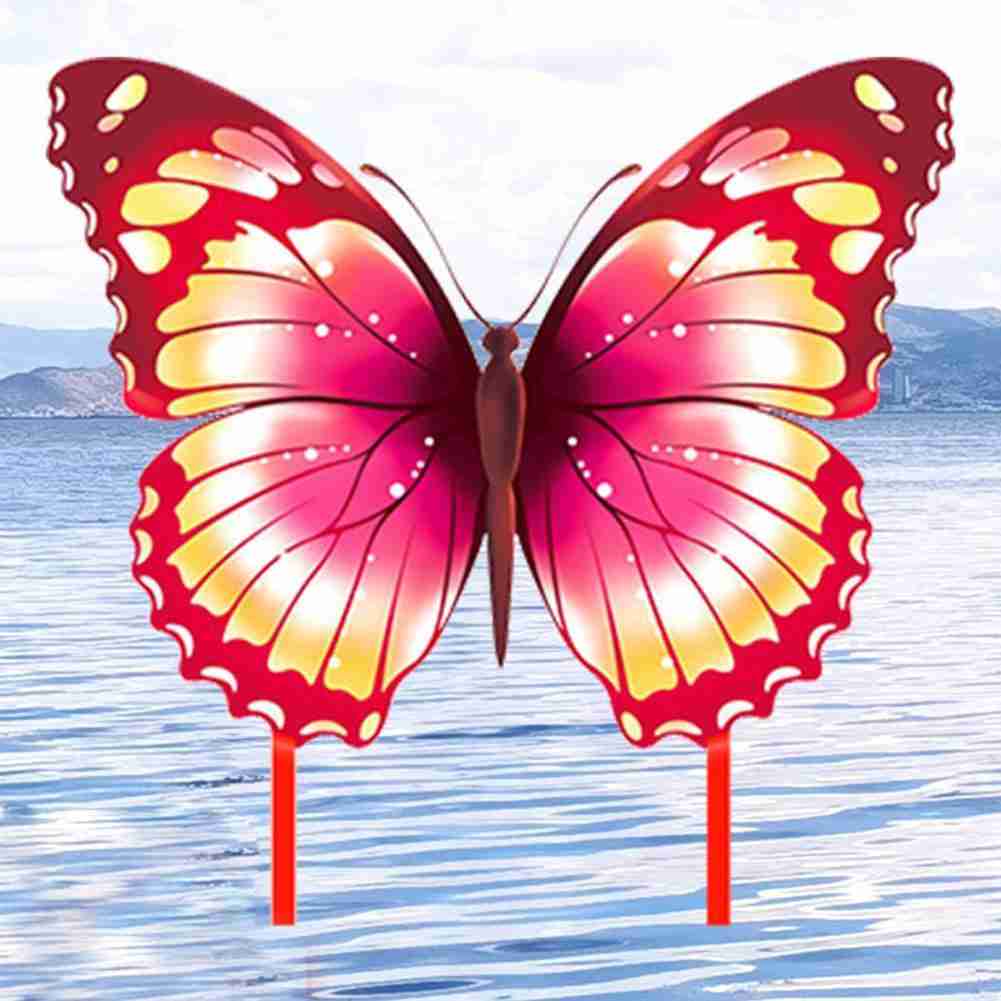 Creativity Blue Red Couples Butterfly Kite 30m Kit... – Grandado