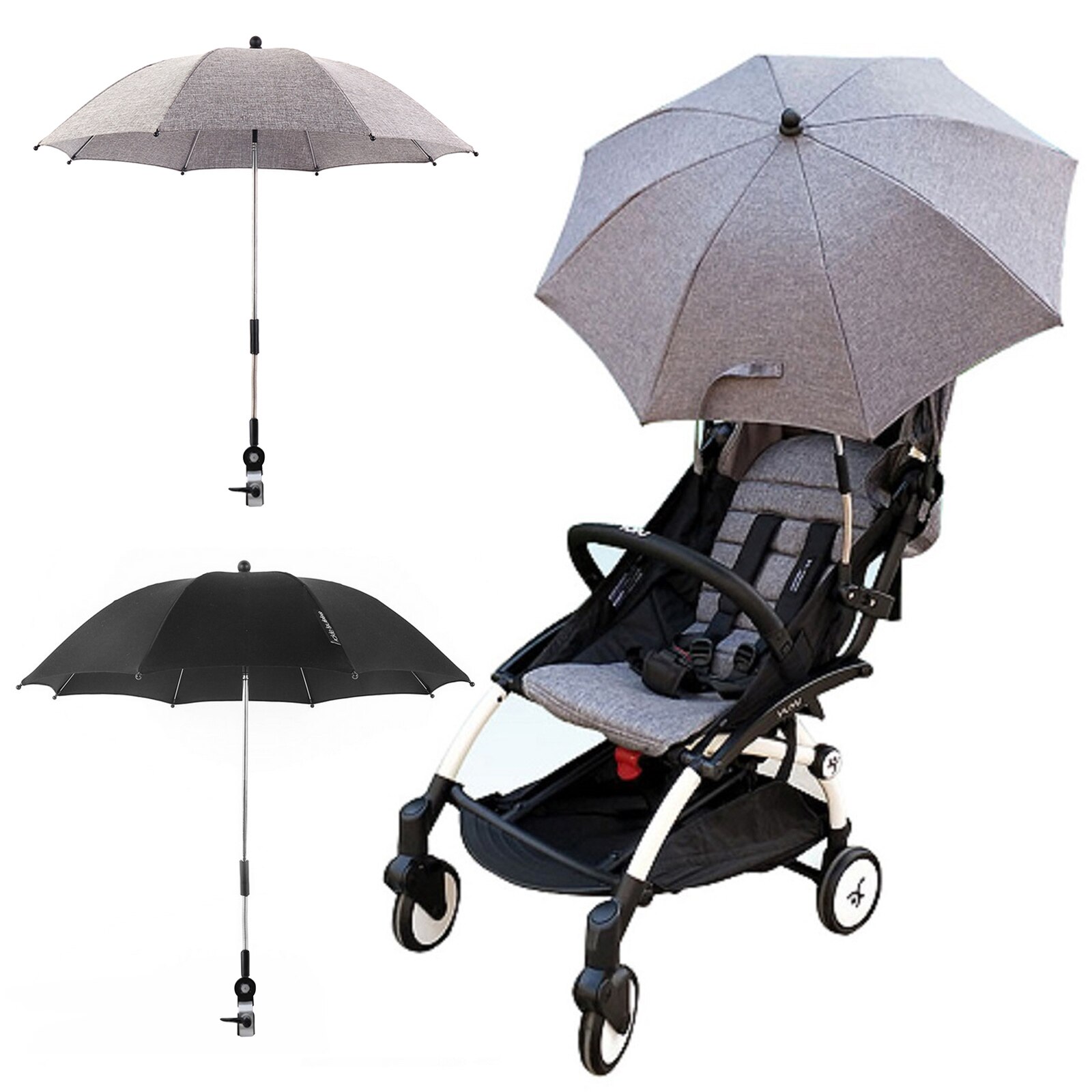 Adjustable Baby Stroller Pram Sun Shade UV Rain Pr... – Grandado