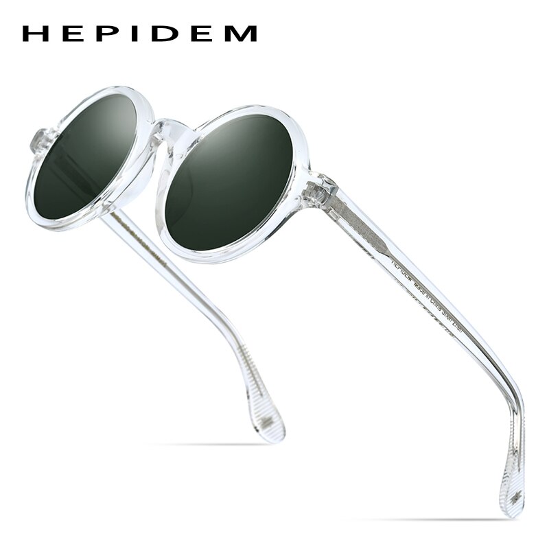 HEPIDEM Acetate Vintage Polarized Sunglasses Men G... – Grandado